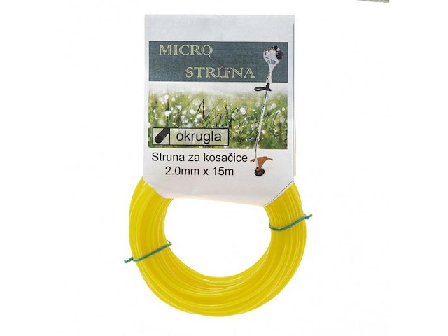 Struna za trimer 2mm x 15m Okrugla nit