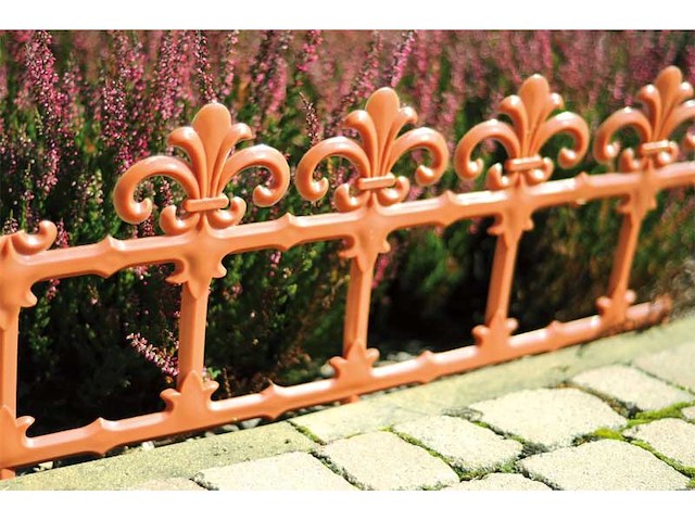 Baštenska ograda Prosperplast Garden Line 3.7m V34cm Terakota