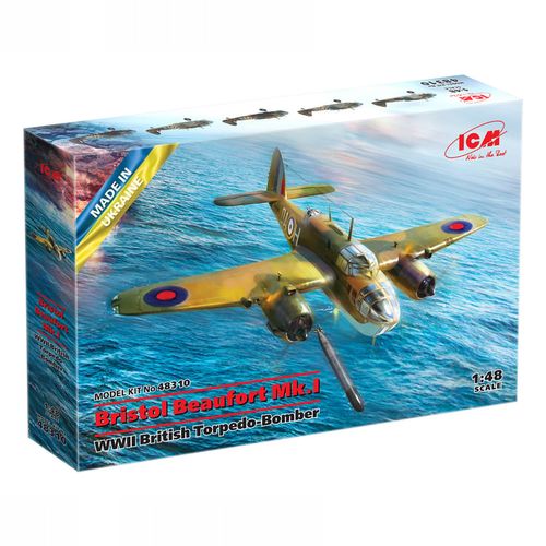 Model Kit Aviona - Bristol Beaufort Mk.I WWII Britanski Torpedo-Bomber 1:48
