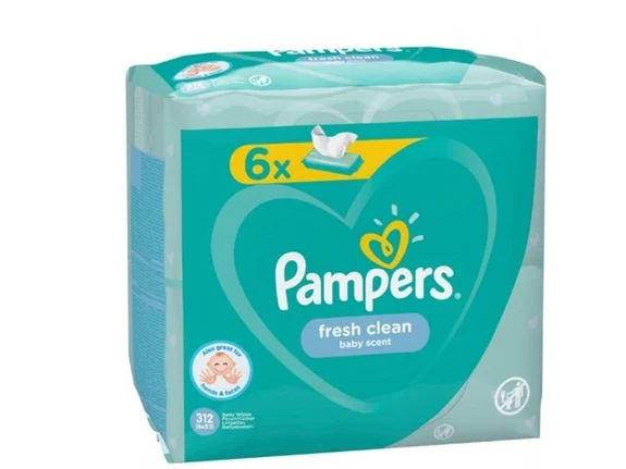 Pampers vlažne maramice Fresh 6X52 4533