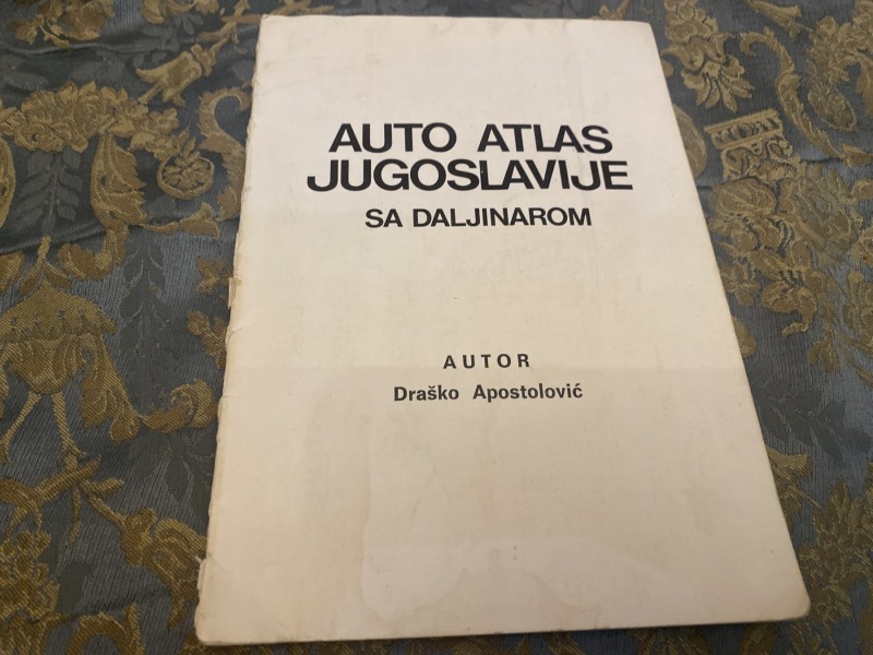 Auto atlas Jugoslavije sa daljinarom