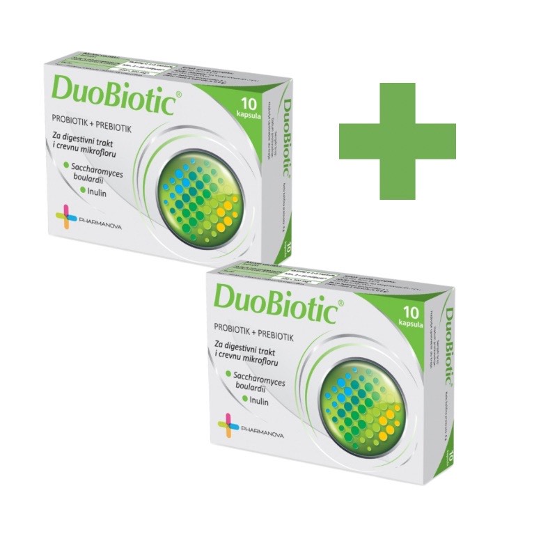 Duobiotic kapsule A 10 1+1 GRATIS