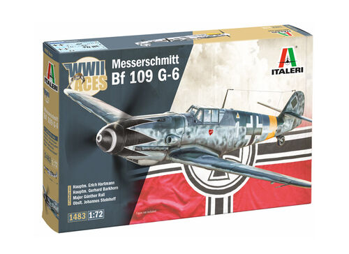 NEW! Italeri 1483 Messerschmitt Bf-109 G-6 Aces - 5 Versions Luftwaffe Aces
