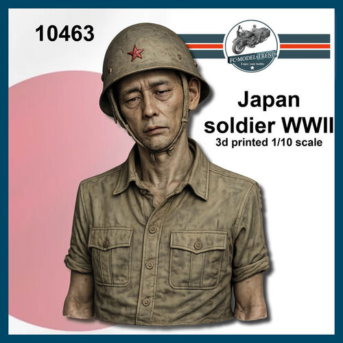 NEW! FC ModelTrend 10463 Japanese WWII Soldier Figure Bust (3D-Printed)