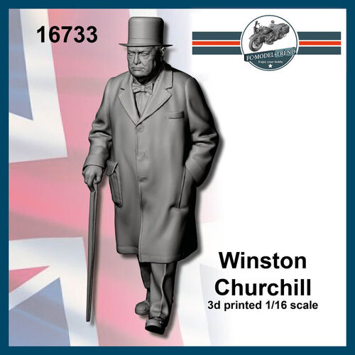 NEW! FC ModelTrend 16733 Winston Churchill Figure (3D-Printed)