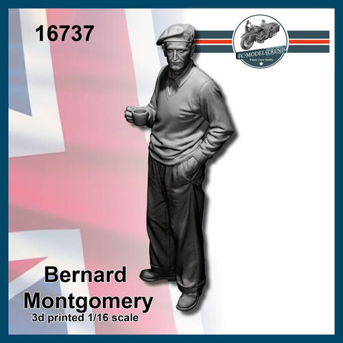 NEW! FC ModelTrend 16737 Bernard Montgomery Figure (3D-Printed)