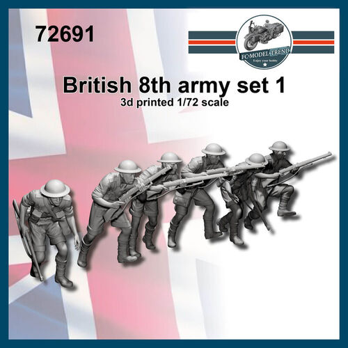 NEW! FC ModelTrend 72691 British 8th Army Set 1 (6 Figures / 3D-Printed)
