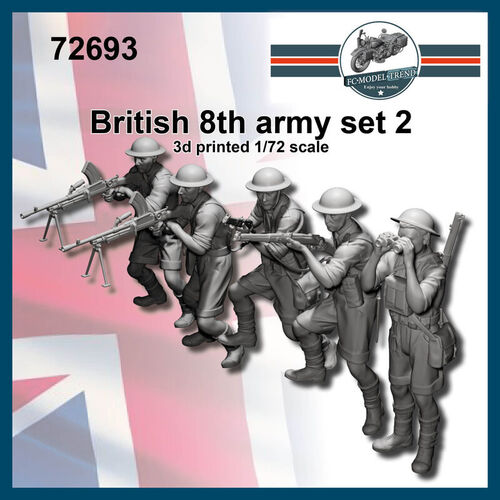 NEW! FC ModelTrend 72693 British 8th Army Set 2 (5 Figures / 3D-Printed)