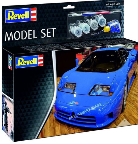 NEW! Revell 67353 Bugatti EB110 Model Set