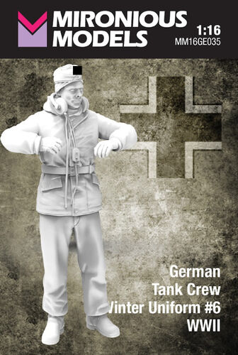 NEW! Mironious Models 16GE035 German WWII Tank Crew Winter Uniform No.6 (1 Figure)