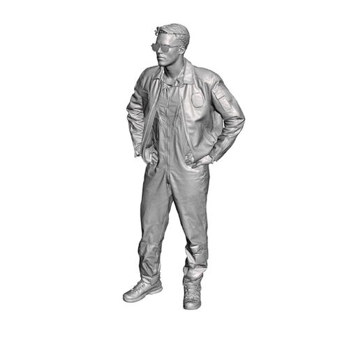 3d Scale Model Universe 48F053 Finnish Air Force Tactical Air Lift Pilot 3 (1 Figure / 3D-Printed)