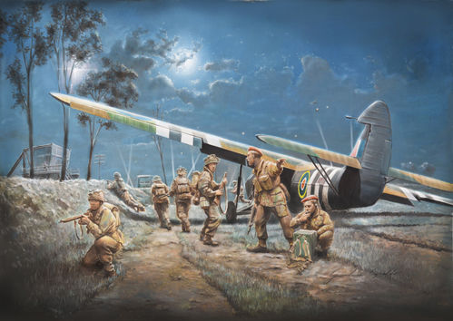Italeri 1356 AS.51 Horsa Mk.I with British Paratroops
