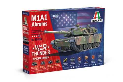 Italeri 35108 M1A1 Abrams War Thunder Special Bonus