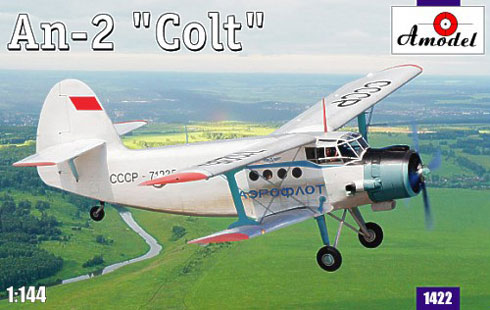 A-Model 01422 Soviet Antonov AN-2 Colt (Aerofłot biplane)