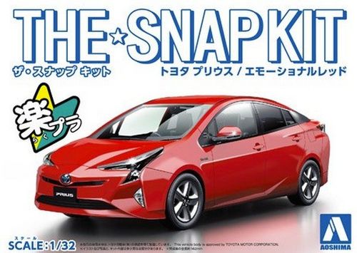 Aoshima 05417 Toyota Prius (Red) - SNAP KIT