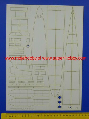 Haliński KA-5-6-2014-ac Amatsukaze - Japanese Destroyer (Laser Cut Frames)