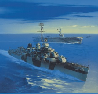 Haliński MM-SET-6-2006 USS Heermann - American Destroyer (Model With Laser Cut Frames)