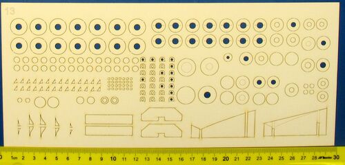 Haliński MM-1-2-2007-ac Fuso - Japanese Battleship (Laser Cut Frames)