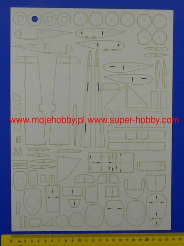Haliński KA-1-2002-ac Hawker Hurricane - English Fighter (Laser Cut Frames)
