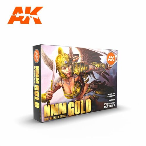 AK-Interactive AK 11606 NMM (Non Metallic Metal) GOLD Set