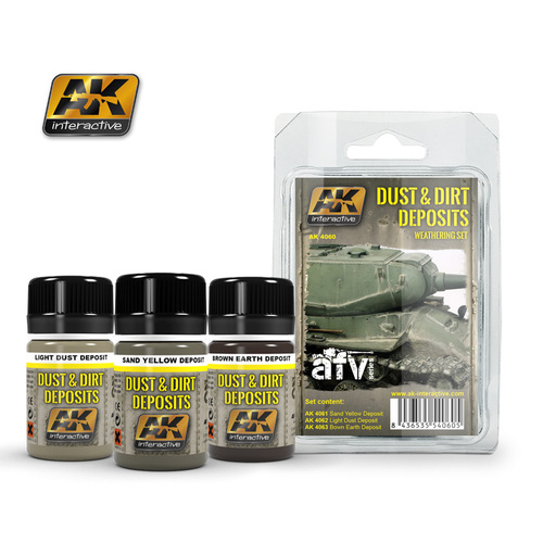 AK-Interactive AK 4060 Dust and Dirt Deposits SET