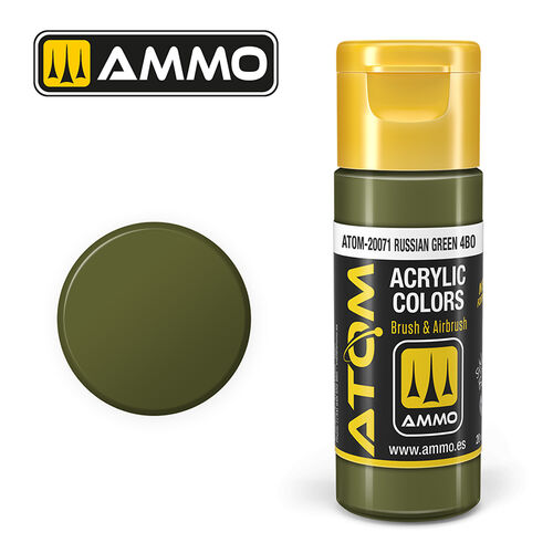 AMMO of Mig Jimenez ATOM-20071 ATOM COLOR Russian Green 4BO