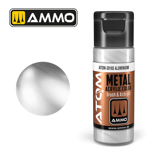 AMMO of Mig Jimenez ATOM-20165 ATOM METALLIC Aluminium