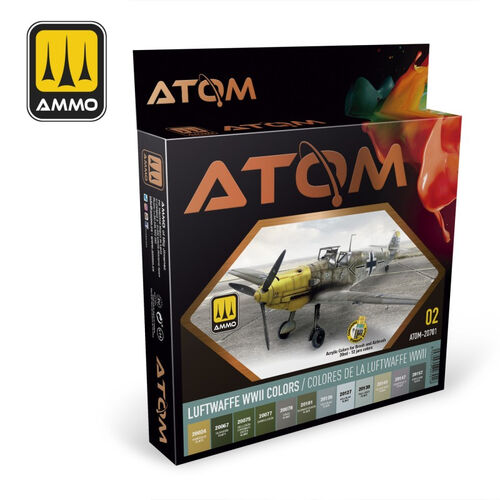 AMMO of Mig Jimenez ATOM-20701 ATOM Luftwaffe WWII Colors Set