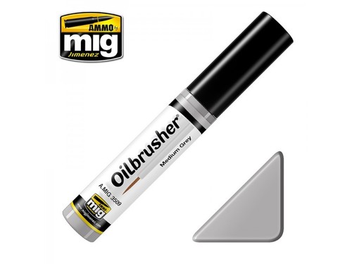 AMMO of Mig Jimenez A.MIG 3509 Oilbrushers Medium Grey