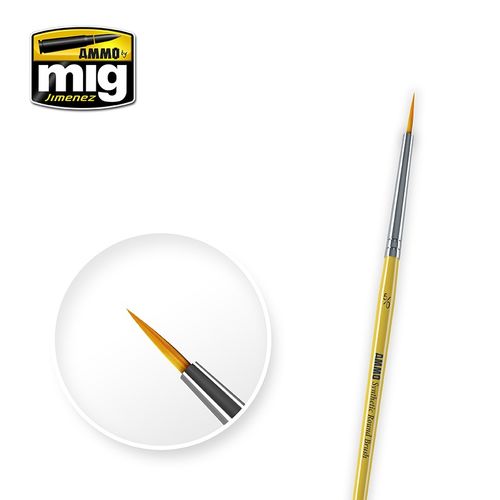 AMMO of Mig Jimenez A.MIG 8610 5/0 Synthetic Round Brush