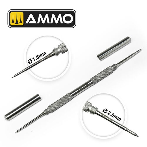 AMMO of Mig Jimenez 8549 Standard Scriber (1.5mm, 2.0mm)
