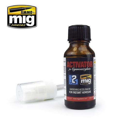 AMMO of Mig Jimenez 8037 Activator For Cyanoacrylate