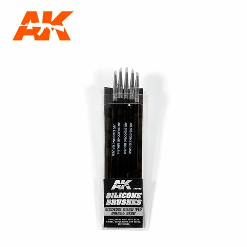 AK-Interactive 9085 Silicone Brushes Medium Tip Small (5 Silicone Pencils)