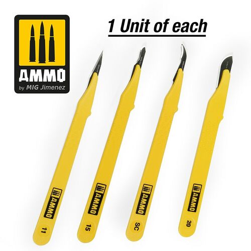 AMMO of Mig Jimenez 8696 Standard Blade Set – 4 pcs.
