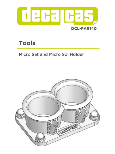 Decalcas PAR140 Micro Set and Micro Sol Holder (3D-Printed)
