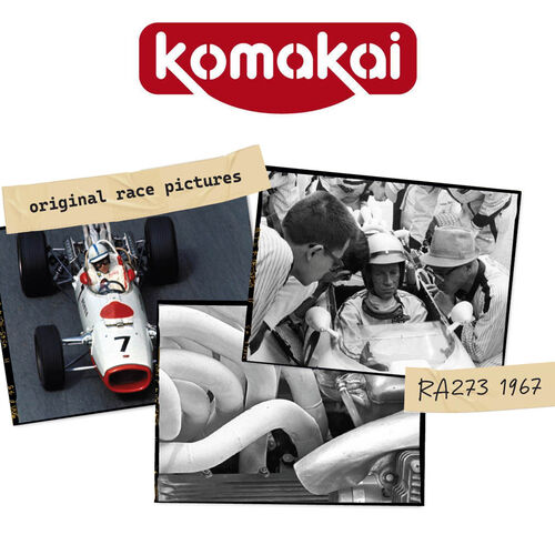 NEW! Komakai OR003 Honda RA273 in 1967 Racings (Originial Race Pictures)
