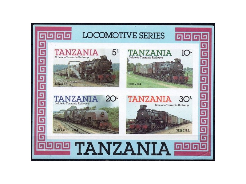 Tanzania 1985. Vozovi, Blok br. 44B