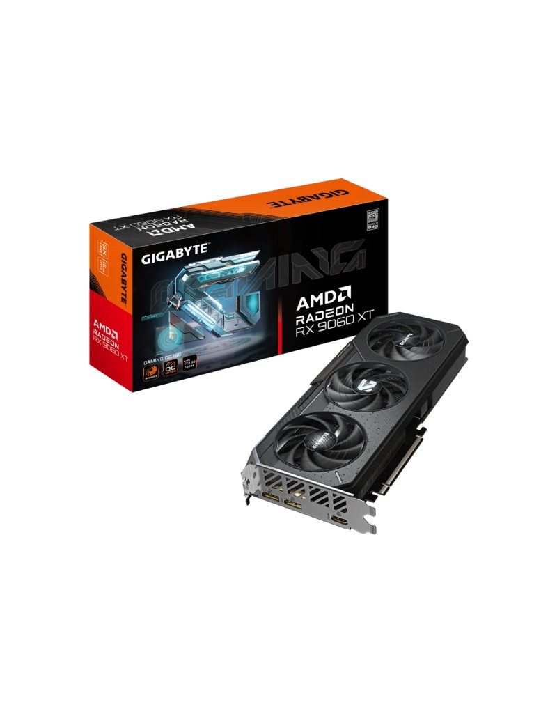 GIGABYTE AMD Radeon RX 9060 XT GAMING 16GB 128bit GV-R9060XTGAMING OC-16GD rev. 1.0