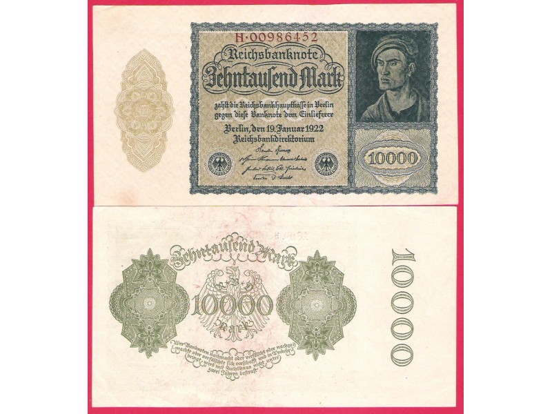 10000 Maraka 1922 godina ---A/ UNC