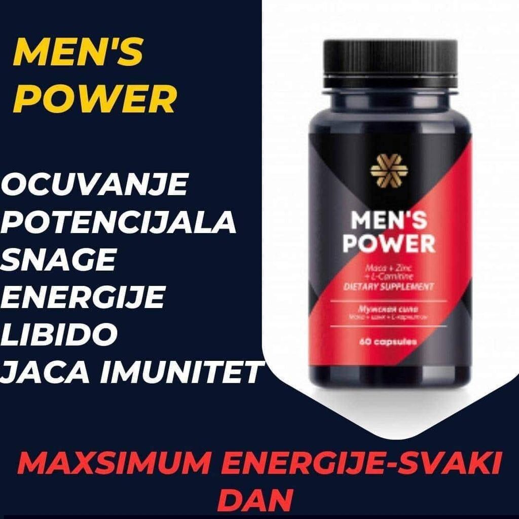 MEN’S POWER – dijetetski suplement u kapsulama (60 kapsula) -