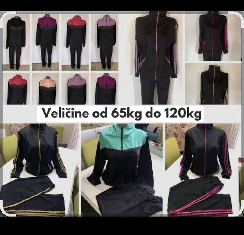 Ženske trenerke za punije dame l xl 2xl 3xl 4xl 3599 din