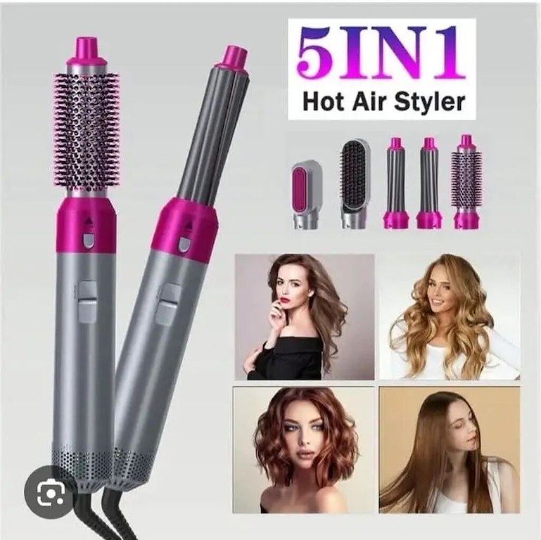 5-u-1 fen-četka i styler za kosu – Hot Air Styler Višenamenski uređaj