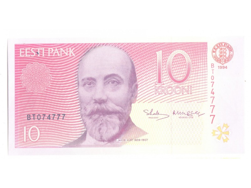 Estonija 10 krooni 1994 UNC