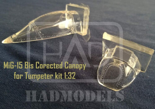HAD Models 132013 Mig-15 Bis - Correct Canopy Resin Set (for Trumpeter kits)