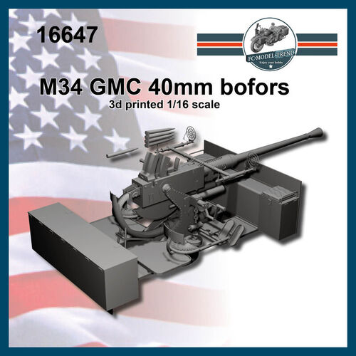 NEW! FC ModelTrend 16647 M34 GMC 40mm Bofors (3D-Printed)