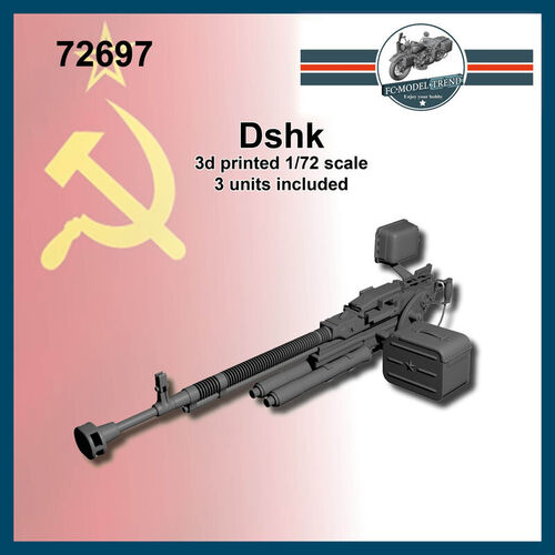 NEW! FC ModelTrend 72697 DSHK Soviet Heavy Machine Hun (3 pcs / 3D-Printed)