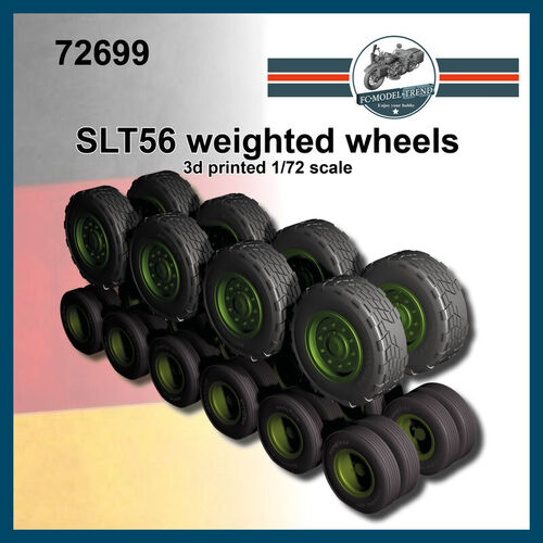 NEW! FC ModelTrend 72699 SLT-56 - 3D-Printed Weighted Wheels (for Takom Kits)
