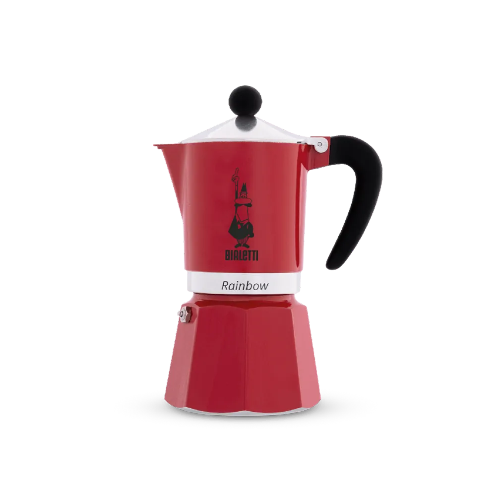 BIALETTI RAINBOW ROSSO 3 CUP – MOKA POT LONČE