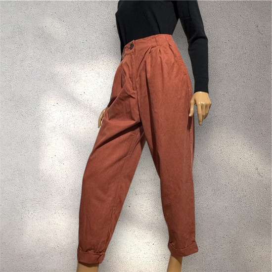 Manor lyocell pantalone – terakota, 36/38 kao nove