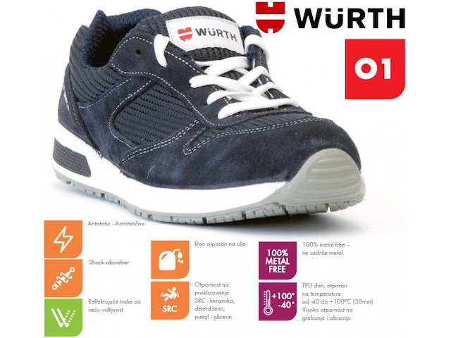 Wurth Radna patika Jogger Sport O1 vel. 43